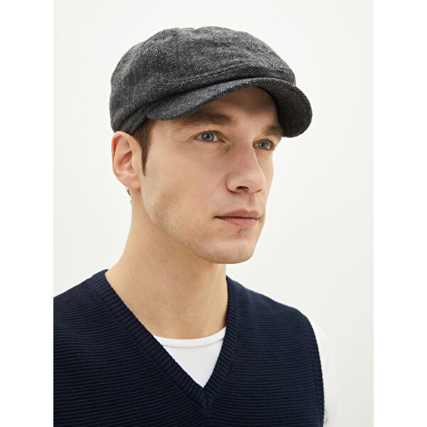 Ekose Erkek Kasket Şapka Ekose Erkek Kasket Şapka