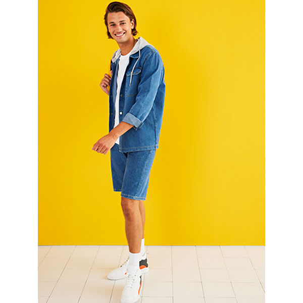 LCW CASUAL Standart Kalıp Bermuda Erkek Jean Şort