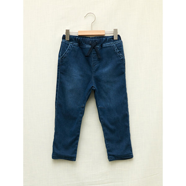 Beli Lastikli Basic Erkek Bebek Jean Pantolon
