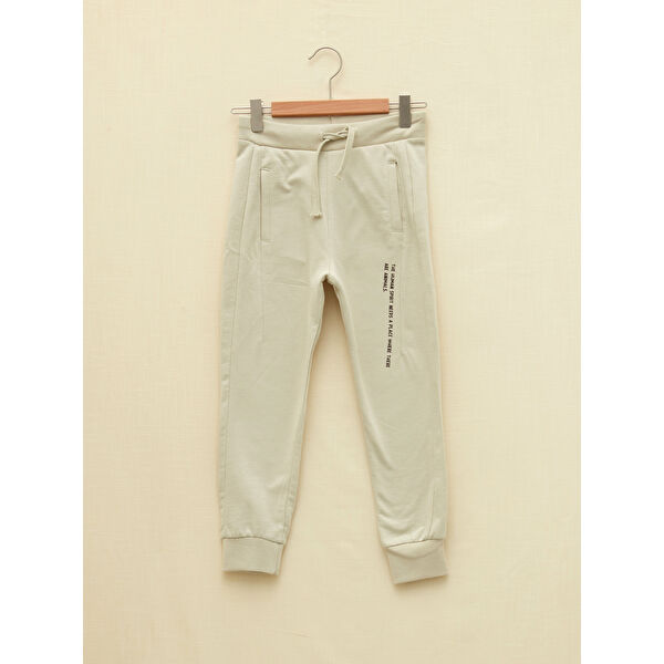 LCW GREEN Beli Lastikli Baskılı Erkek Çocuk Jogger Eşofman Altı