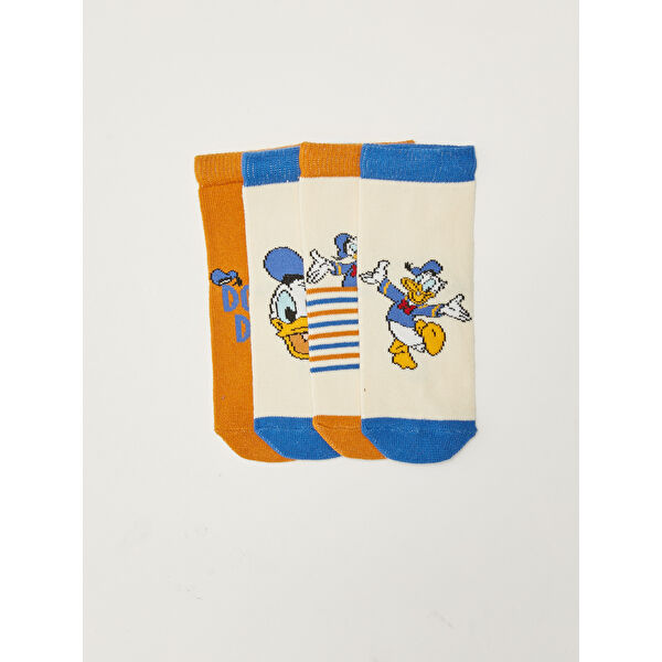 Donald Duck Desenli Erkek Bebek Soket Çorap 4'lü