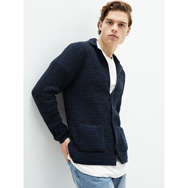 LCW CASUAL Slim Fit Şal Yaka Erkek Triko Hırka