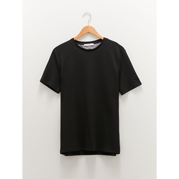 Bisiklet Yaka Kısa Kollu Basic Penye Erkek Tişört