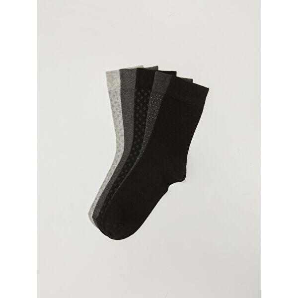 Desenli Erkek Soket Çorap 5'li