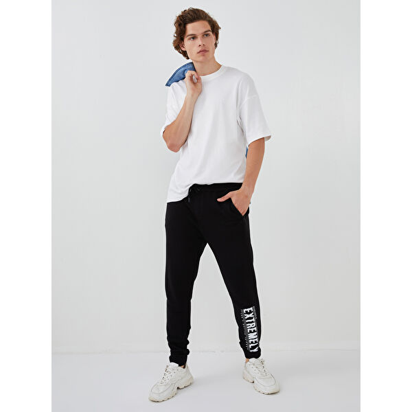 LCW CASUAL Slim Fit Baskılı Kalın Erkek Eşofman Altı LCW CASUAL Slim Fit Baskılı Kalın Erkek Eşofman Altı