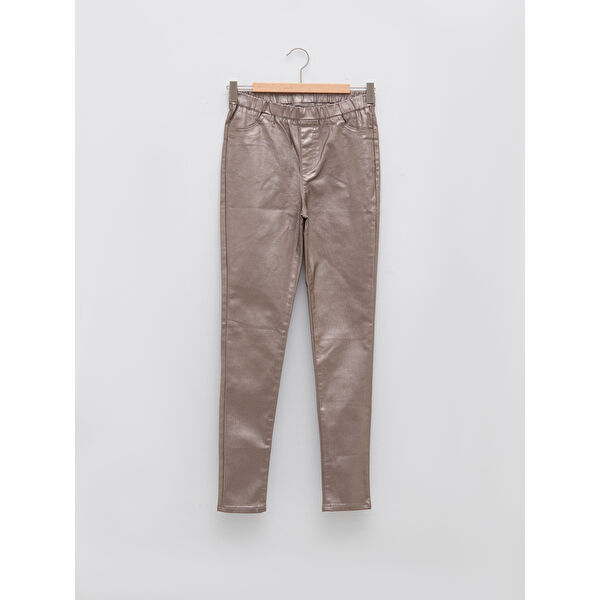 Beli Lastikli Skinny Fit Kız Çocuk Pantolon