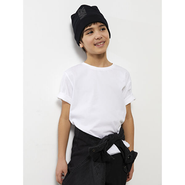 Pamuklu Yazı Baskılı Erkek Çocuk Bere