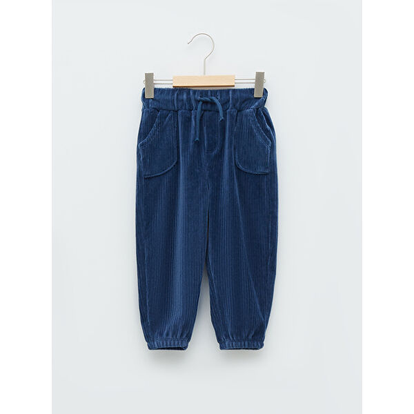 Beli Lastikli Basic Kadife Erkek Bebek Jogger Eşofman Alt Beli Lastikli Basic Kadife Erkek Bebek Jogger Eşofman Alt