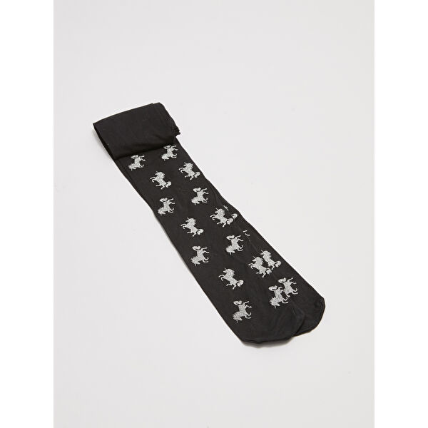 Desenli Kız Çocuk Külotlu Çorap