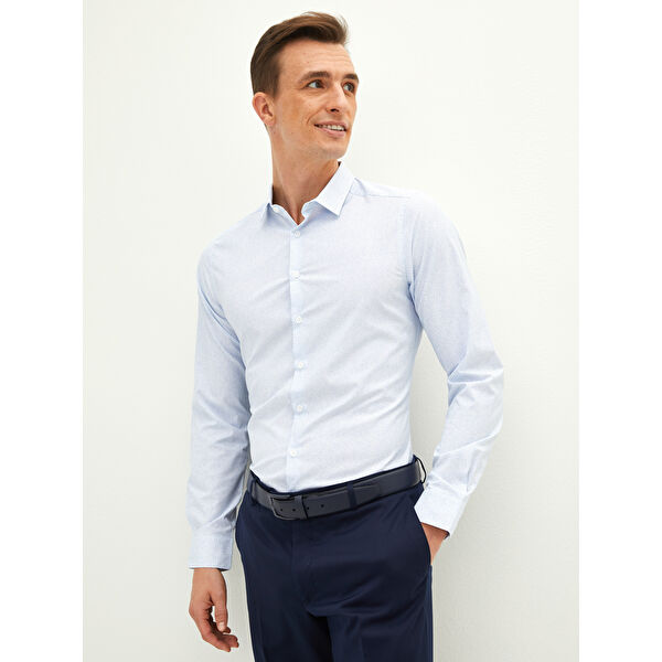 Ekstra Slim Fit Uzun Kollu Poplin Erkek Gömlek Ekstra Slim Fit Uzun Kollu Poplin Erkek Gömlek