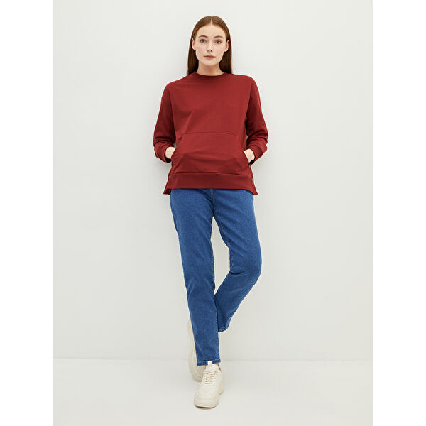 Mom Fit Cep Detaylı Kadın Rodeo Jean Pantolon Mom Fit Cep Detaylı Kadın Rodeo Jean Pantolon