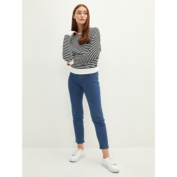 Skinny Fit Cep Detaylı Kadın Rodeo Jean Pantolon Skinny Fit Cep Detaylı Kadın Rodeo Jean Pantolon