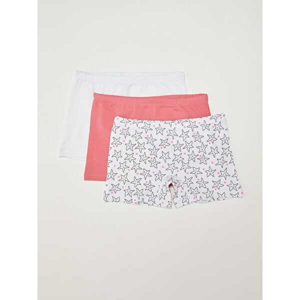 Pamuklu Kız Çocuk Boxer 3'lü Pamuklu Kız Çocuk Boxer 3'lü