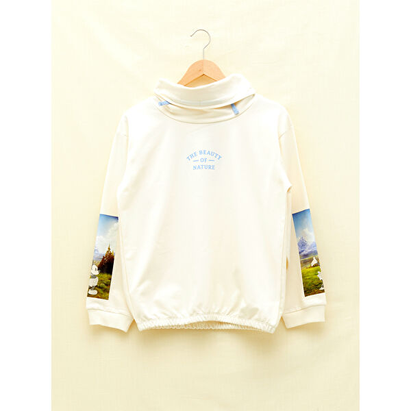 Minnie ve Mickey Mouse Baskılı Uzun Kollu Organik Pamuklu Kız Çocuk Sweatshirt Minnie ve Mickey Mouse Baskılı Uzun Kollu Organik Pamuklu Kız Çocuk Sweatshirt