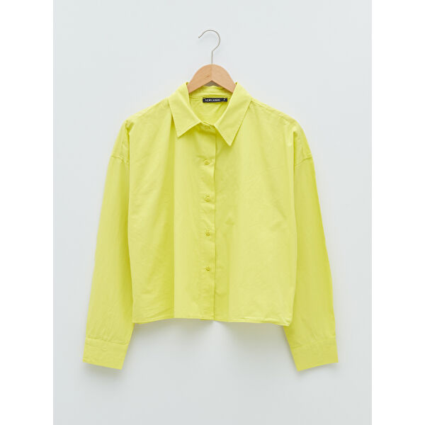 LCW CASUAL Önden Düğme Kapamalı Baskılı Uzun Kollu Poplin Kadın Gömlek LCW CASUAL Önden Düğme Kapamalı Baskılı Uzun Kollu Poplin Kadın Gömlek