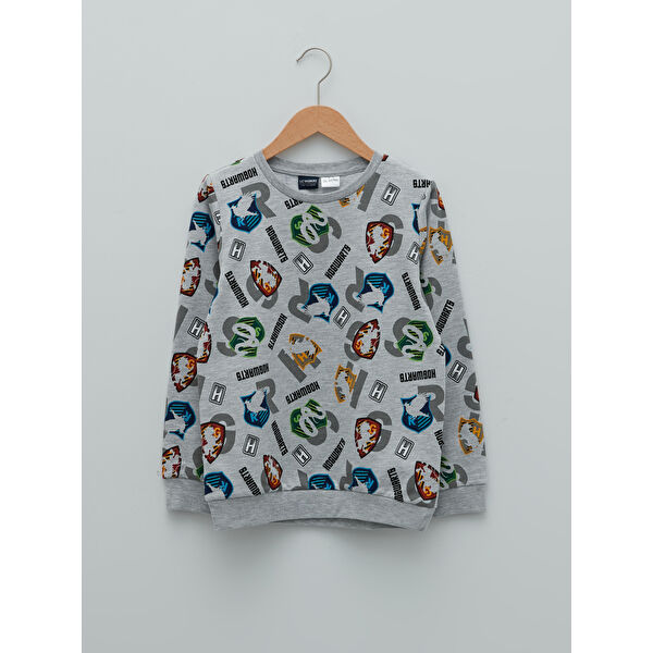 Bisiklet Yaka Harry Potter Baskılı Uzun Kollu Erkek Çocuk Sweatshirt Bisiklet Yaka Harry Potter Baskılı Uzun Kollu Erkek Çocuk Sweatshirt