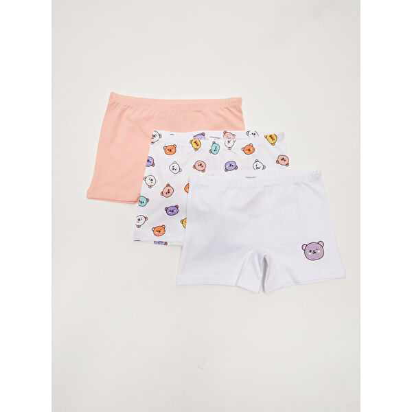 Pamuklu Kız Çocuk Boxer 3'lü Pamuklu Kız Çocuk Boxer 3'lü