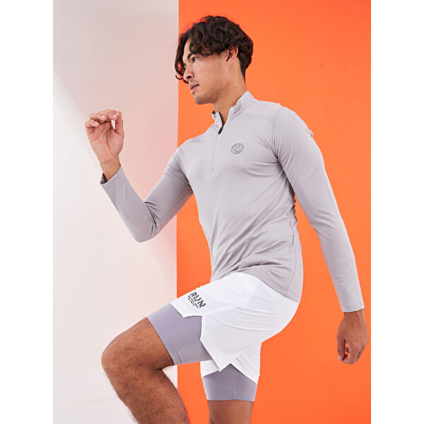 Dik Yaka Uzun Kollu Erkek Spor Tişört Dik Yaka Uzun Kollu Erkek Spor Tişört