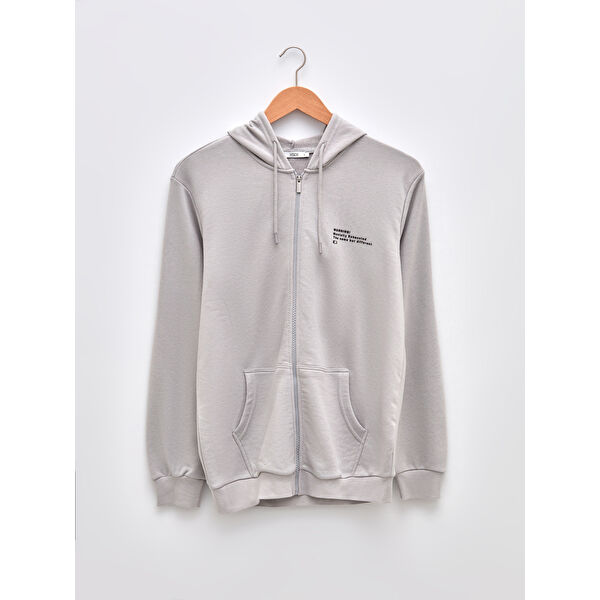 XSIDE Kapüşonlu Uzun Kollu Fermuarlı Erkek Sweatshirt XSIDE Kapüşonlu Uzun Kollu Fermuarlı Erkek Sweatshirt