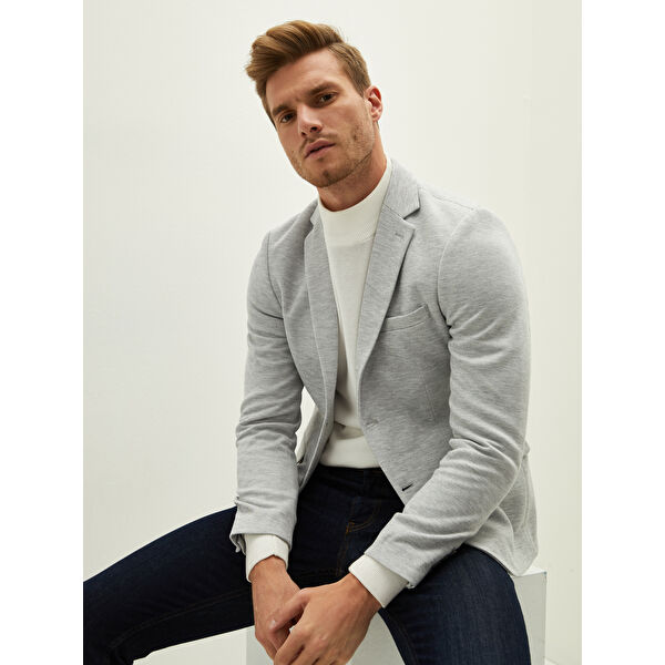Standart Kalıp Erkek Blazer Ceket