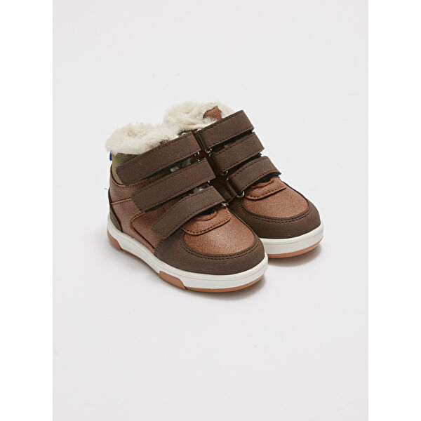 Cırt Cırtlı Kürk Astarlı Erkek Bebek Bot Cırt Cırtlı Kürk Astarlı Erkek Bebek Bot