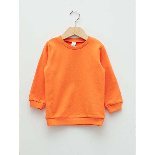 Bisiklet Yaka Uzun Kollu Basic Erkek Bebek Sweatshirt Bisiklet Yaka Uzun Kollu Basic Erkek Bebek Sweatshirt