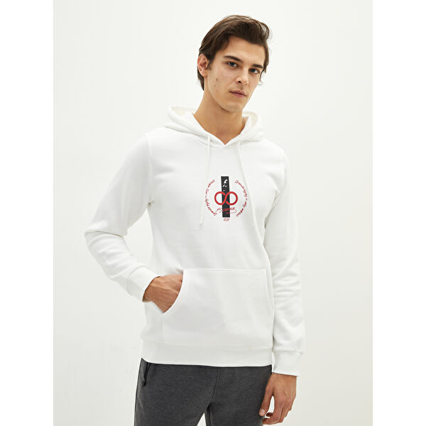 Kapüşon Yaka Atatürk Baskılı Uzun Kollu Erkek Sweatshirt Kapüşon Yaka Atatürk Baskılı Uzun Kollu Erkek Sweatshirt