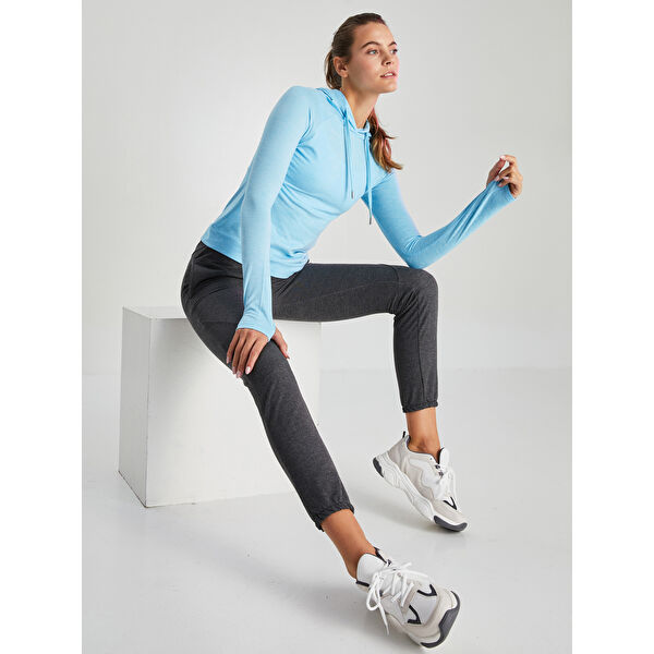 Beli Lastikli Cep Detaylı Kadın Spor Eşofman Altı