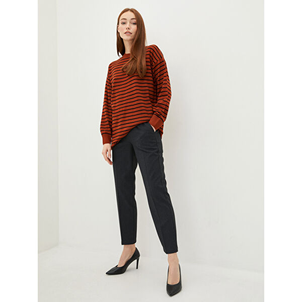 Beli Lastikli Kadın Harem Pantolon