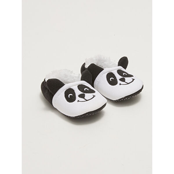 Nakış Detaylı Erkek Bebek Yürüme Öncesi Ev Ayakkabısı