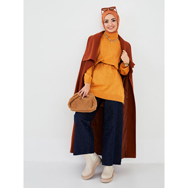 Standart Fit Geniş Paça Kadın Rodeo Jean Pantolon