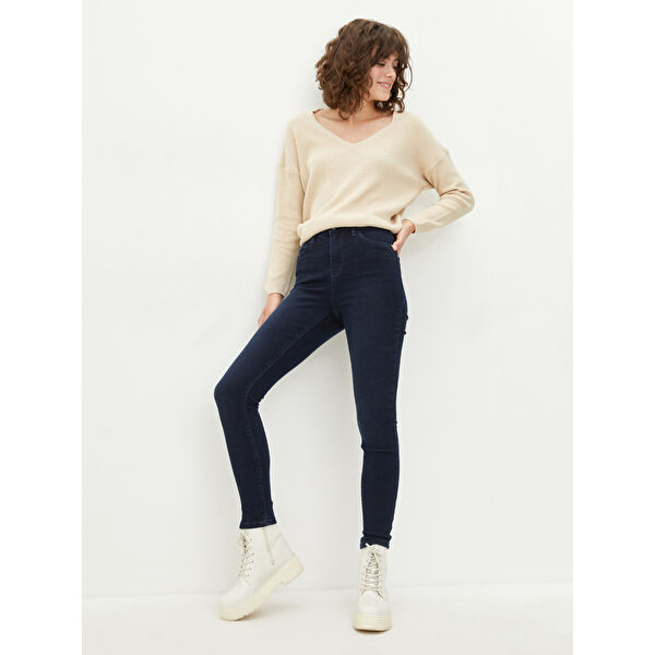 Yüksek Bel Süper Skinny Cep Detaylı Rodeo Kadın Jean Pantolon Yüksek Bel Süper Skinny Cep Detaylı Rodeo Kadın Jean Pantolon