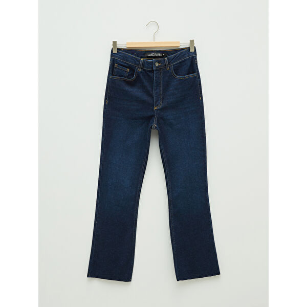 Skinny Fit Cep Detaylı Kadın Rodeo Jean Pantolon