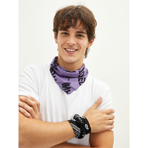 Desenli Erkek Bandana 2'li