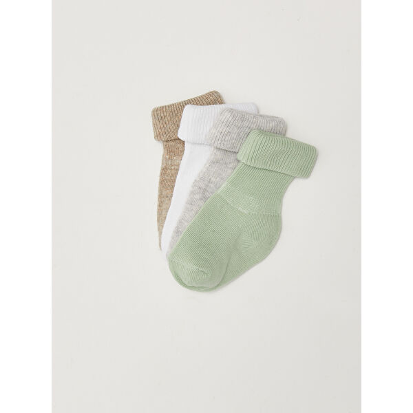Basic Erkek Bebek Soket Çorap 4'lü Basic Erkek Bebek Soket Çorap 4'lü