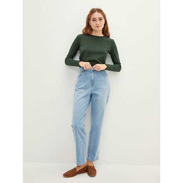 Skinny Fit Cep Detaylı Kadın Rodeo Jean Pantolon Skinny Fit Cep Detaylı Kadın Rodeo Jean Pantolon