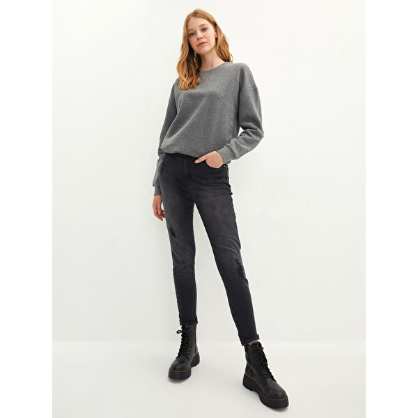 Skinny Fit Cep Detaylı Kadın Rodeo Jean Pantolon Skinny Fit Cep Detaylı Kadın Rodeo Jean Pantolon
