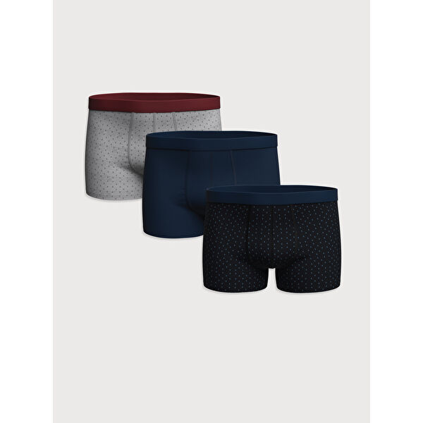 Standart Kalıp Esnek Kumaş Erkek Boxer 3'lü Standart Kalıp Esnek Kumaş Erkek Boxer 3'lü