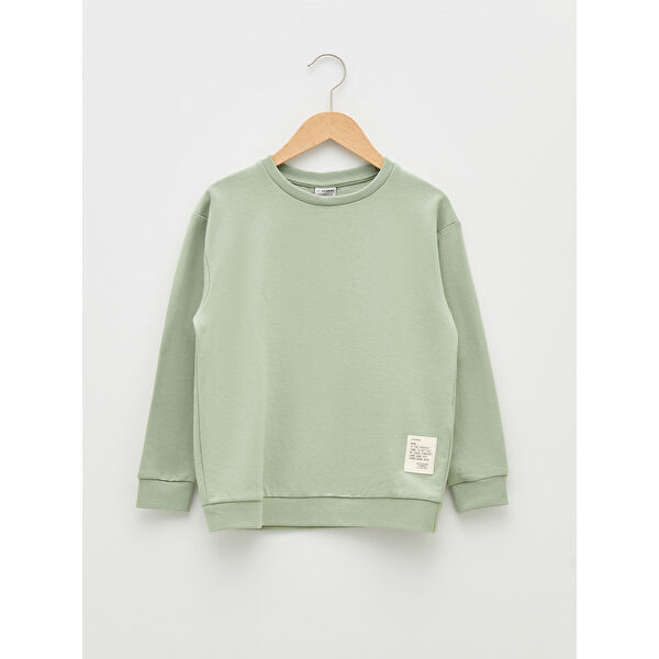 Bisiklet Yaka Basic Uzun Kollu Kız Çocuk Sweatshirt