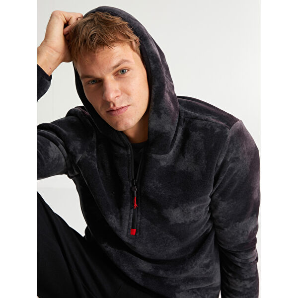 Kapüşonlu Uzun Kollu Erkek Spor Sweatshirt