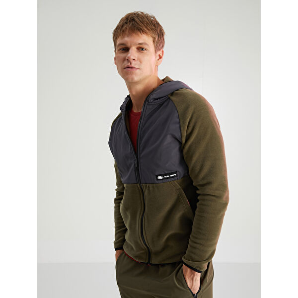 Standart Kalıp Kapüşonlu Erkek Spor Hırka Standart Kalıp Kapüşonlu Erkek Spor Hırka