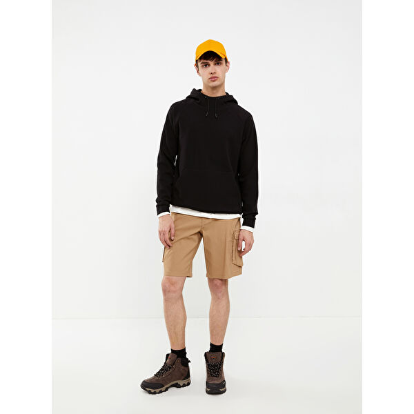 Outdoor Kapüşonlu Uzun Kollu Erkek Sweatshirt