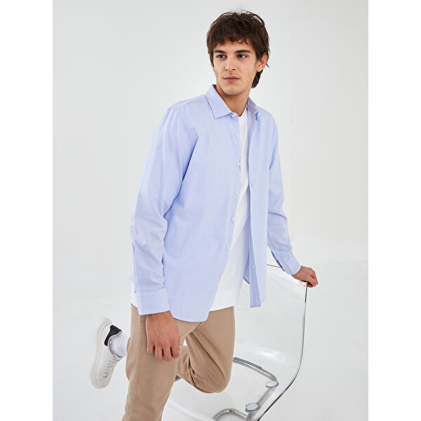 Regular Fit Uzun Kollu Oxford Erkek Gömlek Regular Fit Uzun Kollu Oxford Erkek Gömlek