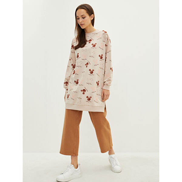 Standart Fit Geniş Paça Gabardin Kadın Pantolon