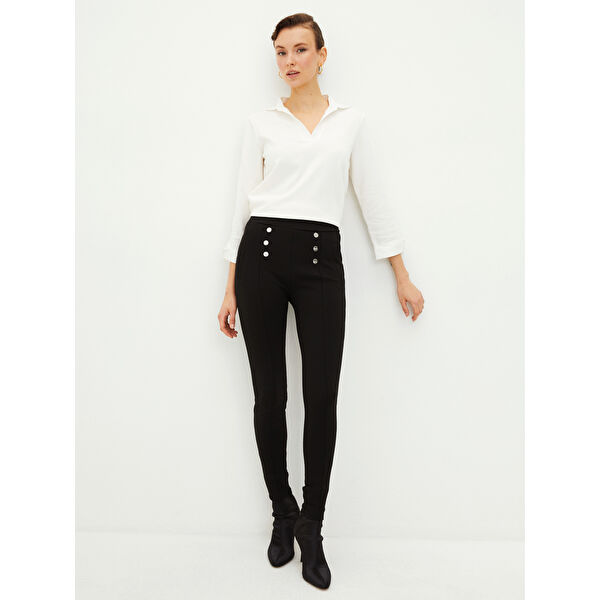 LCW VISION Beli Lastikli Ekstra Dar Fit Cep Detaylı Kadın Tayt Pantolon LCW VISION Beli Lastikli Ekstra Dar Fit Cep Detaylı Kadın Tayt Pantolon
