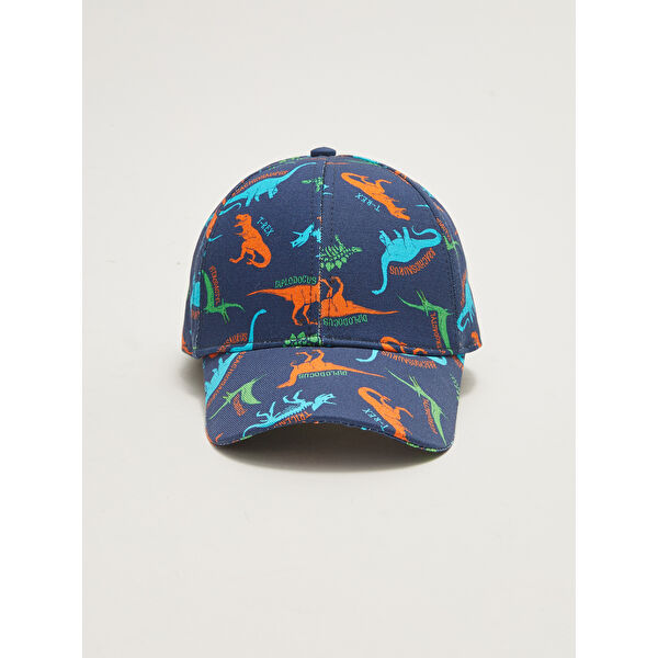 Erkek Çocuk Dinazor Baskılı Kep Şapka