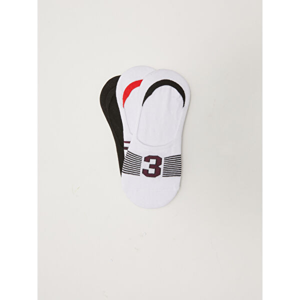 Baskılı Kadın Babet Çorap 3'lü Paket Baskılı Kadın Babet Çorap 3'lü Paket