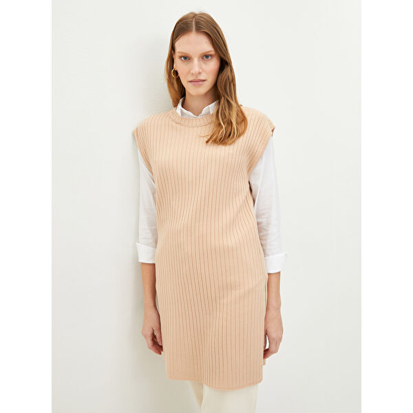 Bisiklet Yaka Düz Kadın Triko Süveter Bisiklet Yaka Düz Kadın Triko Süveter