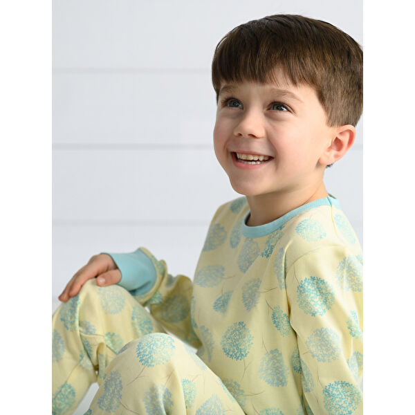 Organik Pamuklu Baskılı Pijama Takımı Organik Pamuklu Baskılı Pijama Takımı