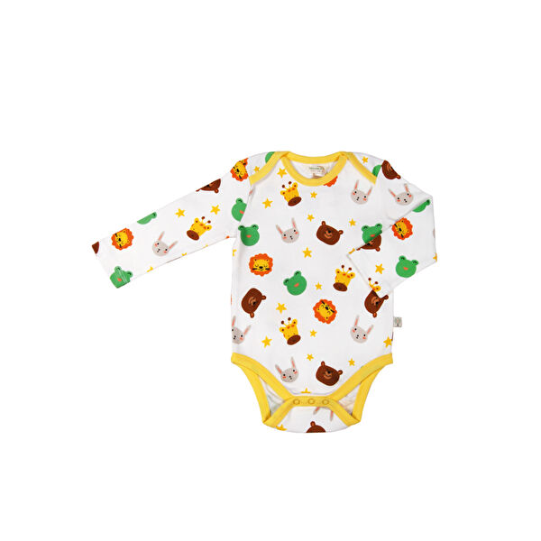 Organik Pamuklu Baskılı Çıtçıtlı Body Organik Pamuklu Baskılı Çıtçıtlı Body